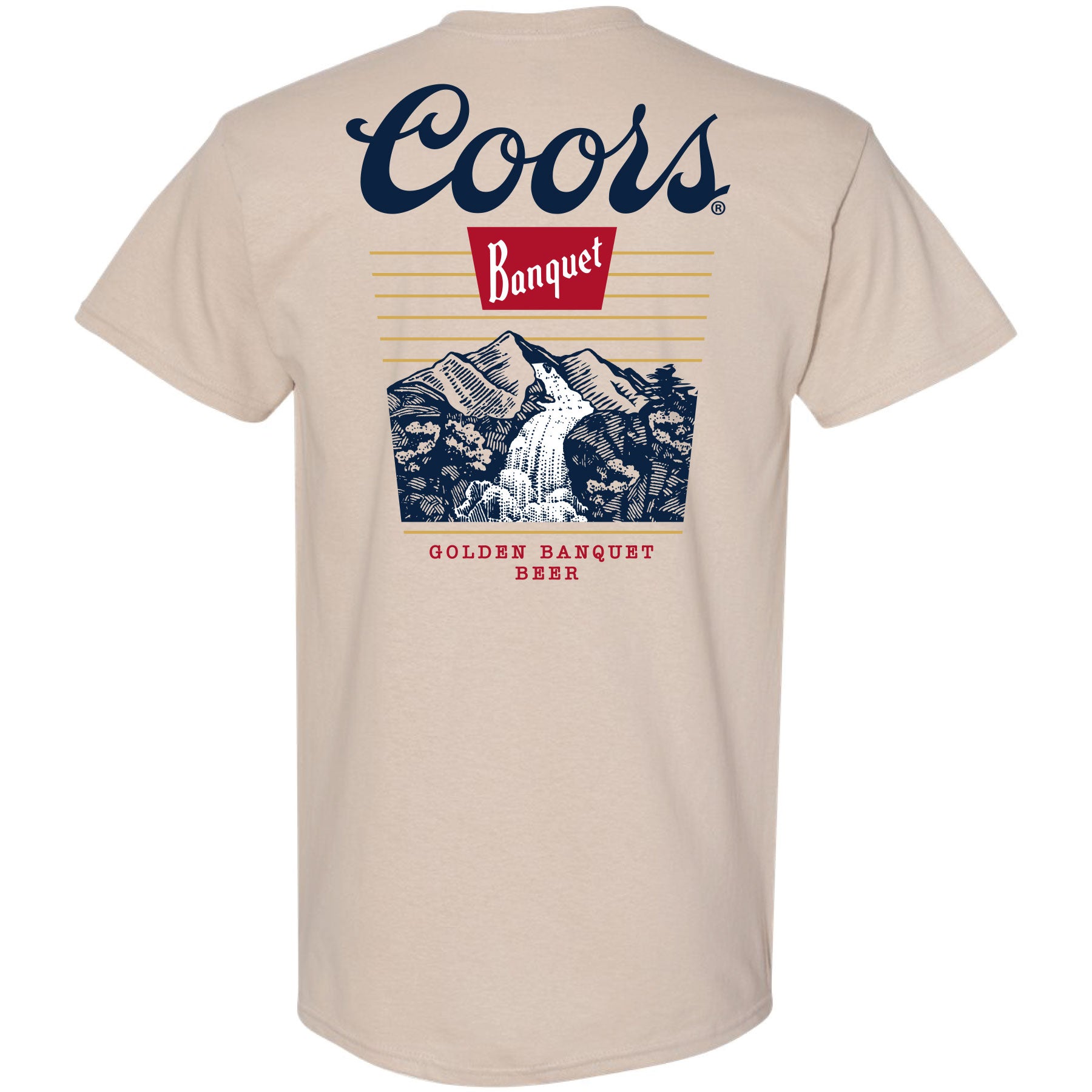 Coors Banquet - Heritage Waterfall 2-sided T-shirt - Brew City Beer Gear