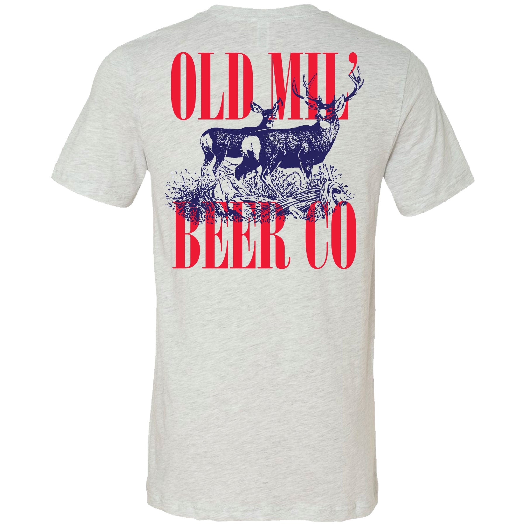 Old Milwaukee - Old Mil Deer Overlay 2-sided T-shirt - Brew City Beer Gear