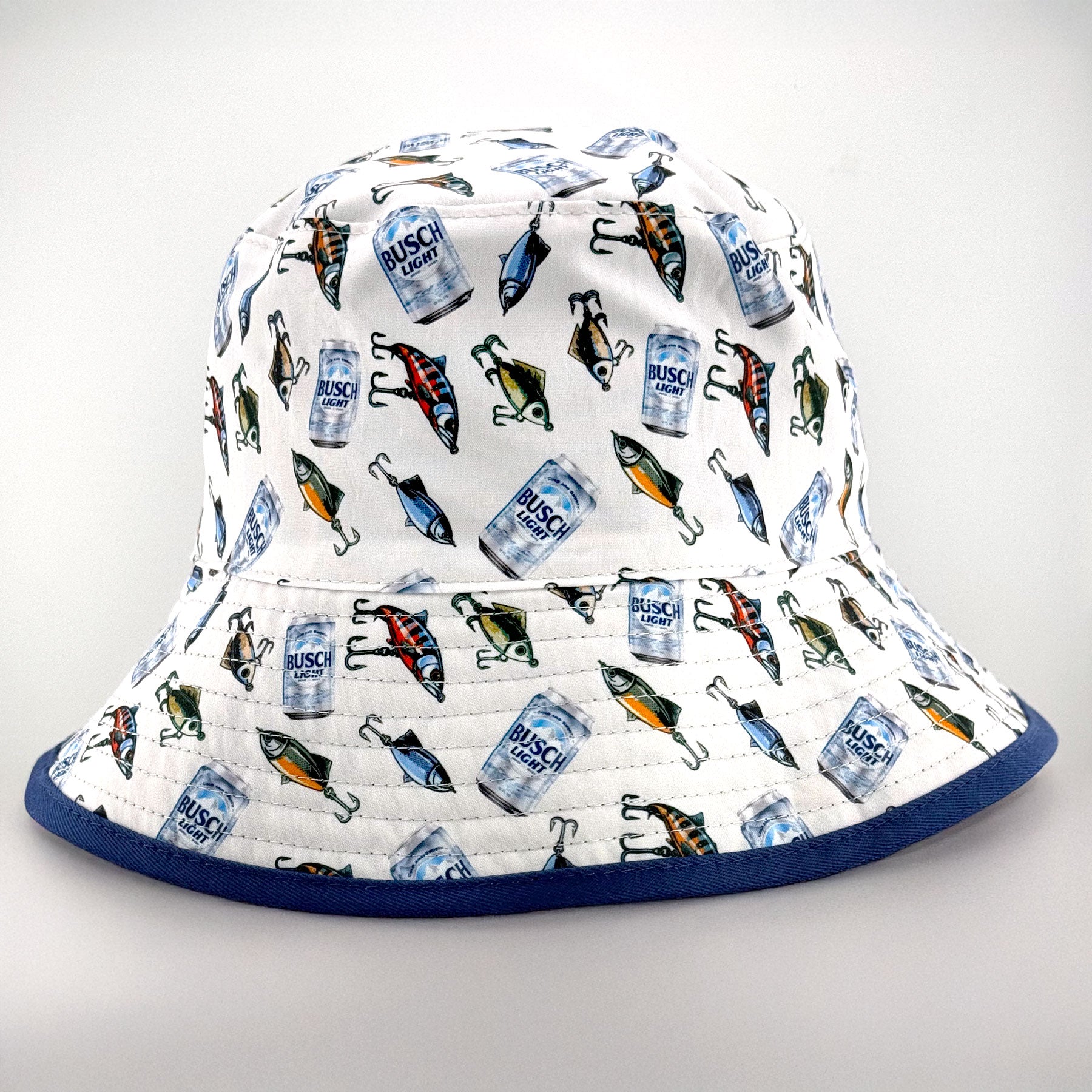 Busch Light - Fishing Lures - Reversible Bucket Hat - Brew City Beer Gear
