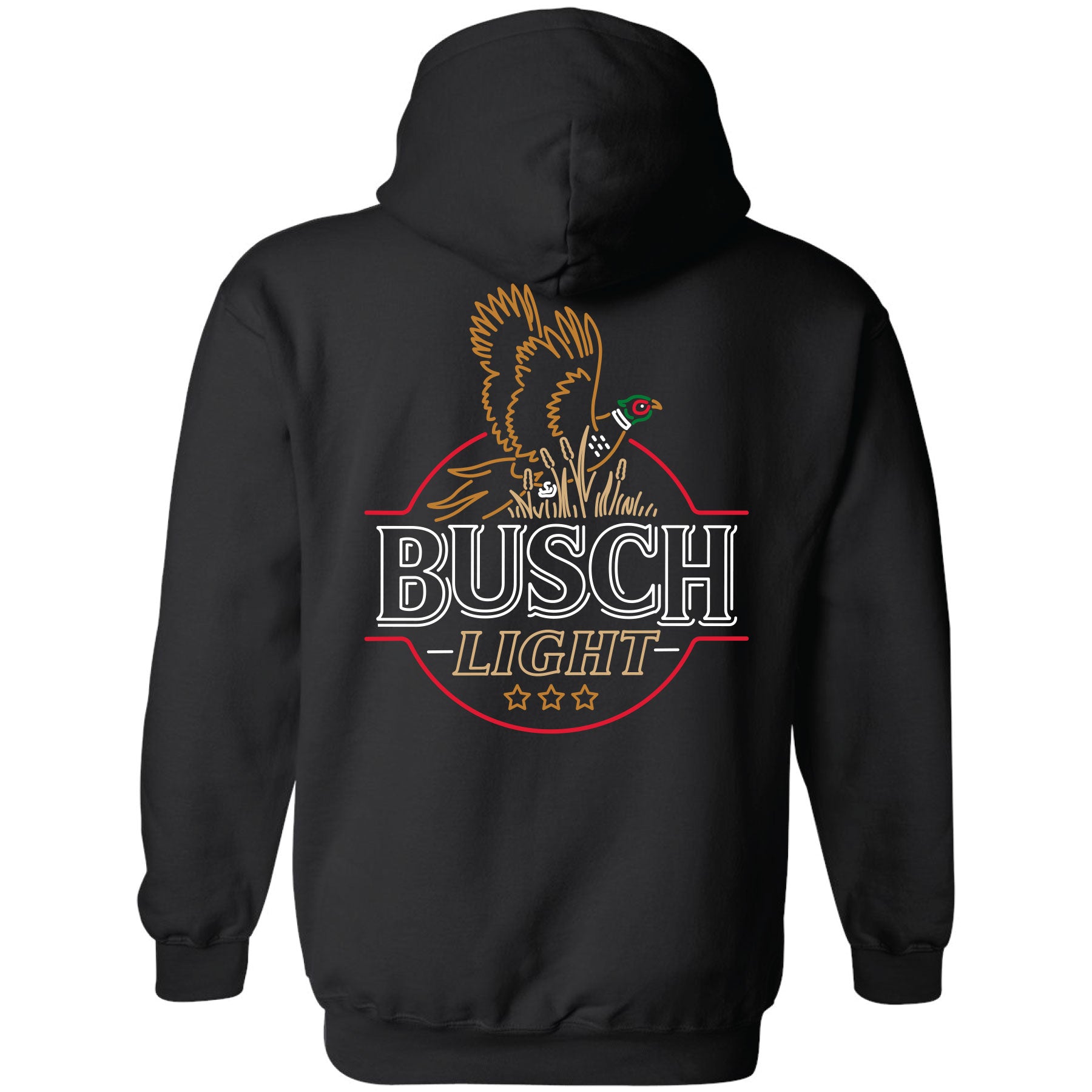 Busch Light Hunting/Wildlife Neon Pheasant 2-sided Hoodie - Brew City ...