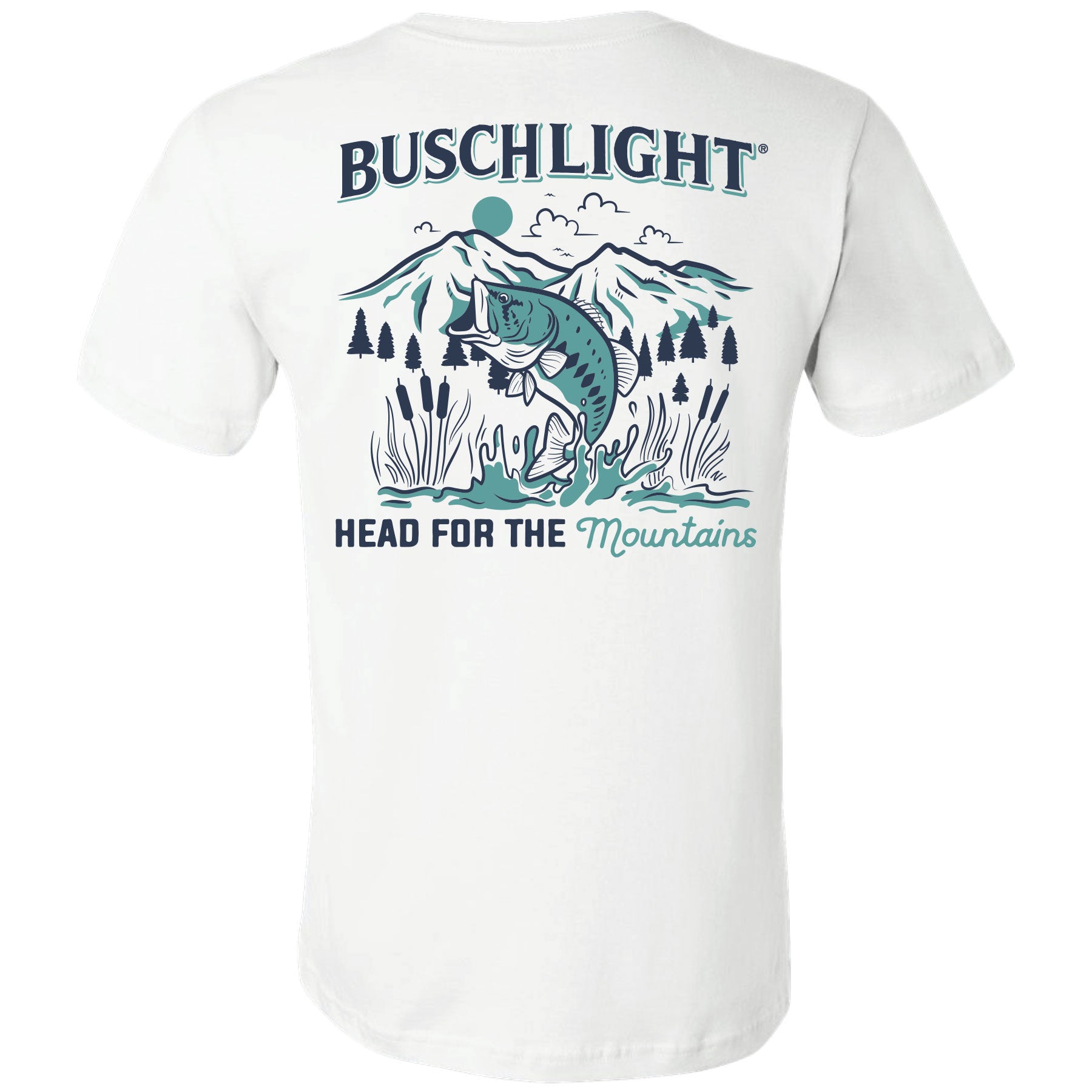 Busch Light - Vintage Bass 2-sided T-shirt - Brew City Beer Gear