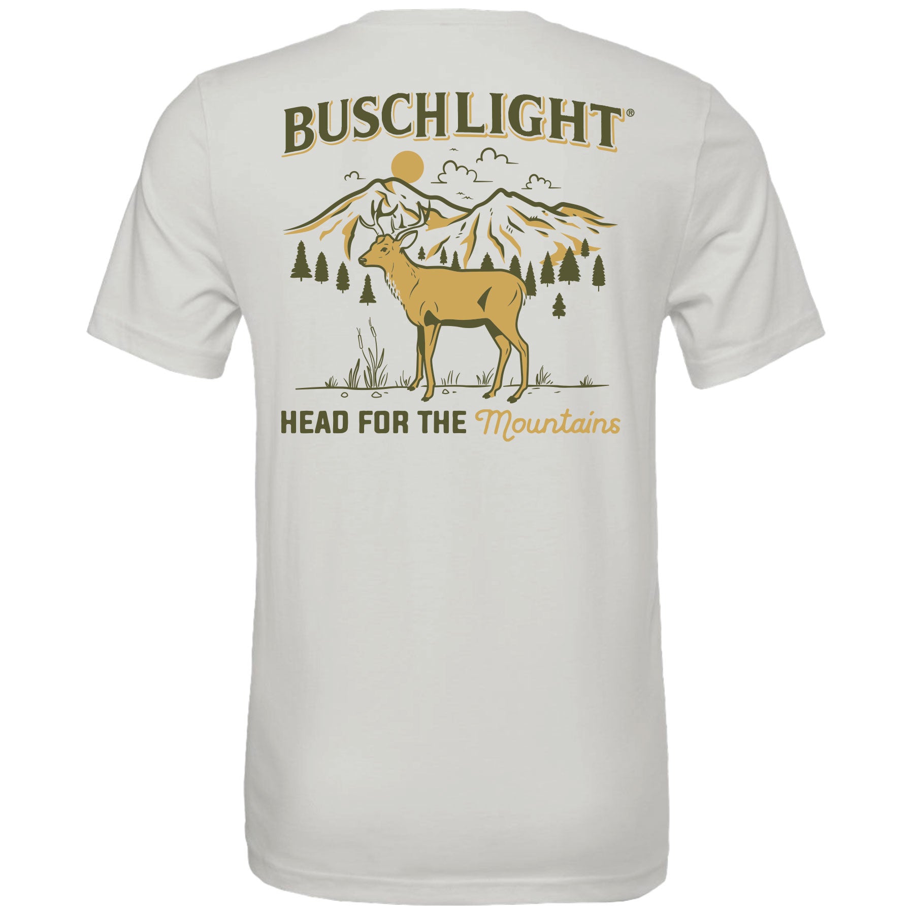 Busch Light - Vintage Deer 2-sided T-shirt - Brew City Beer Gear