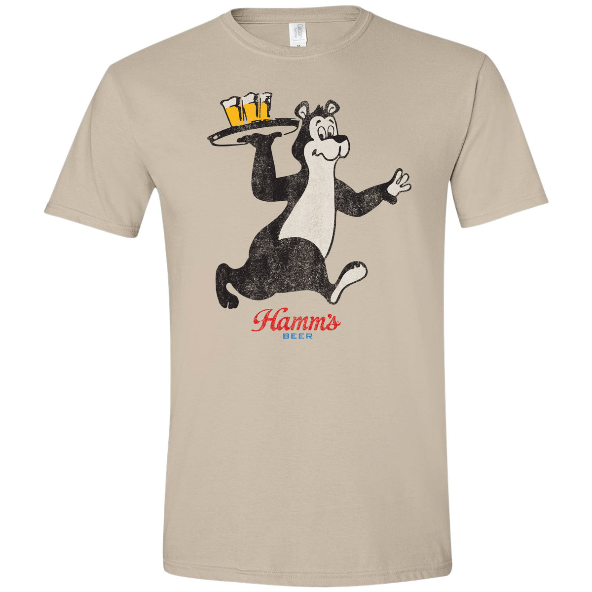 Hamm's - Hamm's Bear - Bear Beer Tray T-shirt – Brew City Beer Gear
