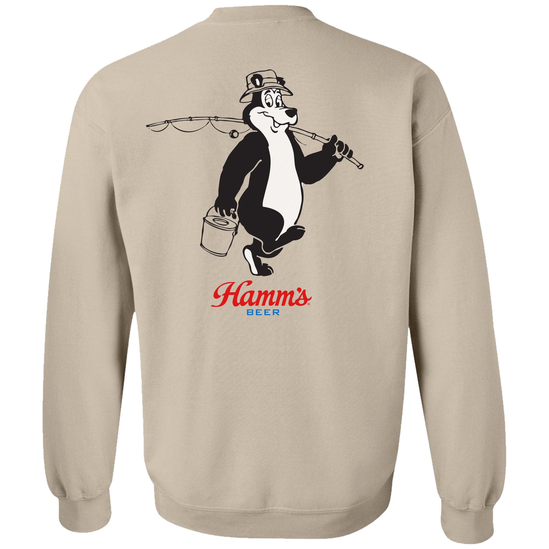 Hamm's - Hamm's Bear - Greetings / Fishing 2-sided Crew Sweatshirt ...