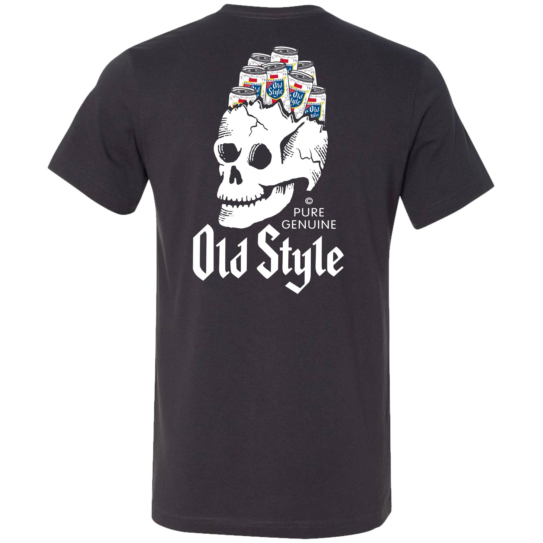 Old Style - Skull Cooler 2-sided T-shirt - Brew City Beer Gear