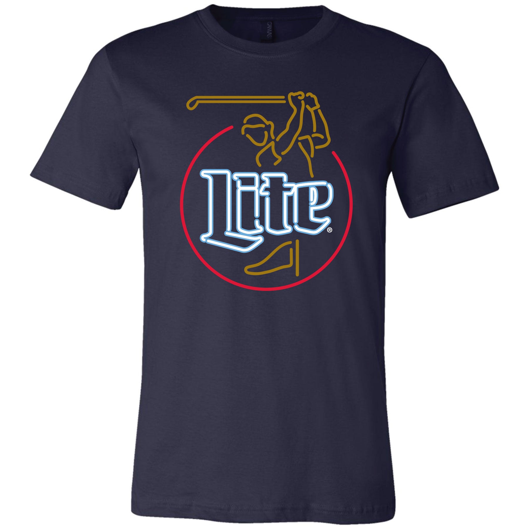 Miller Lite - Golf - Light It Up T-shirt - Brew City Beer Gear