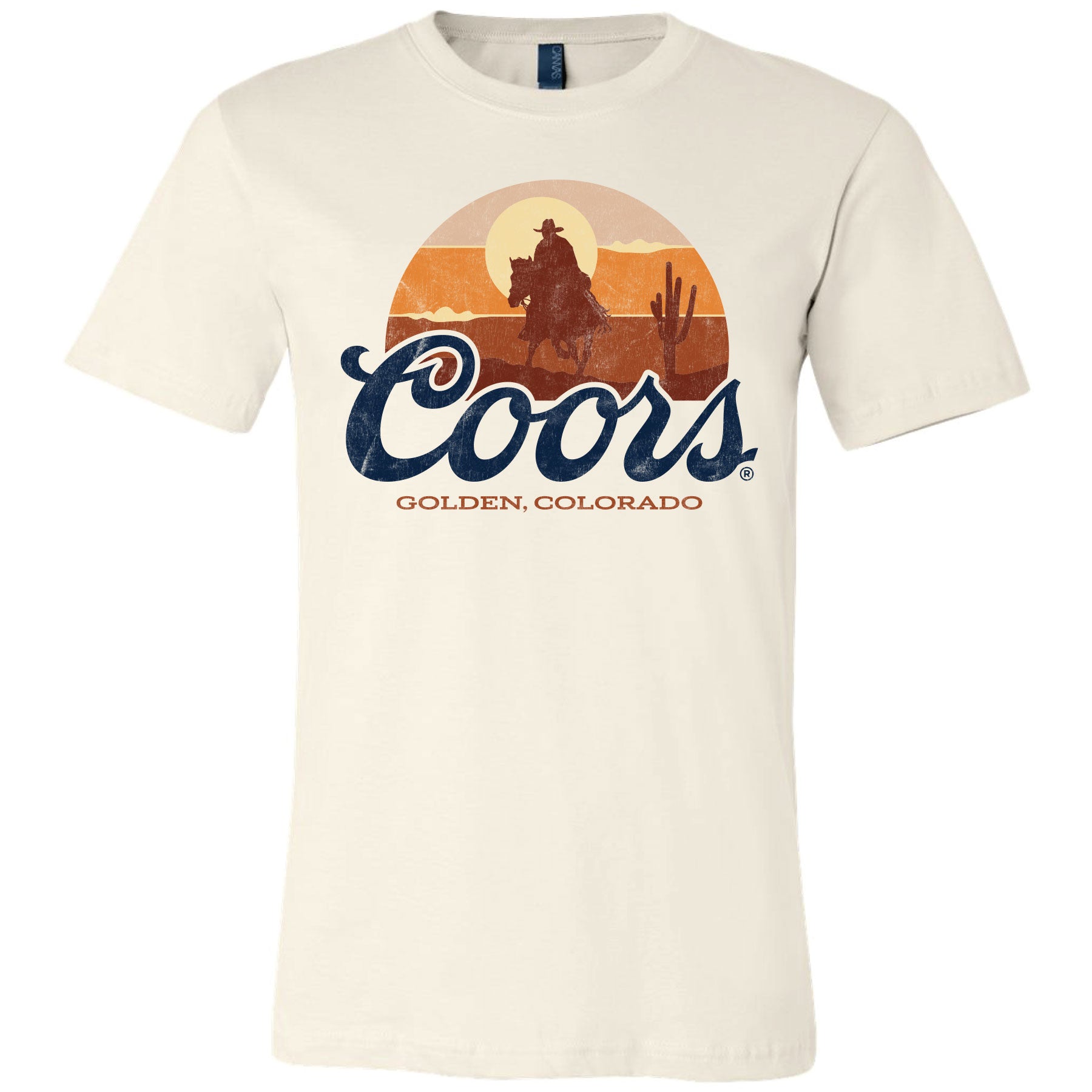 Coors Banquet Rodeo Cowboy Prairie T-shirt - Brew City Beer Gear