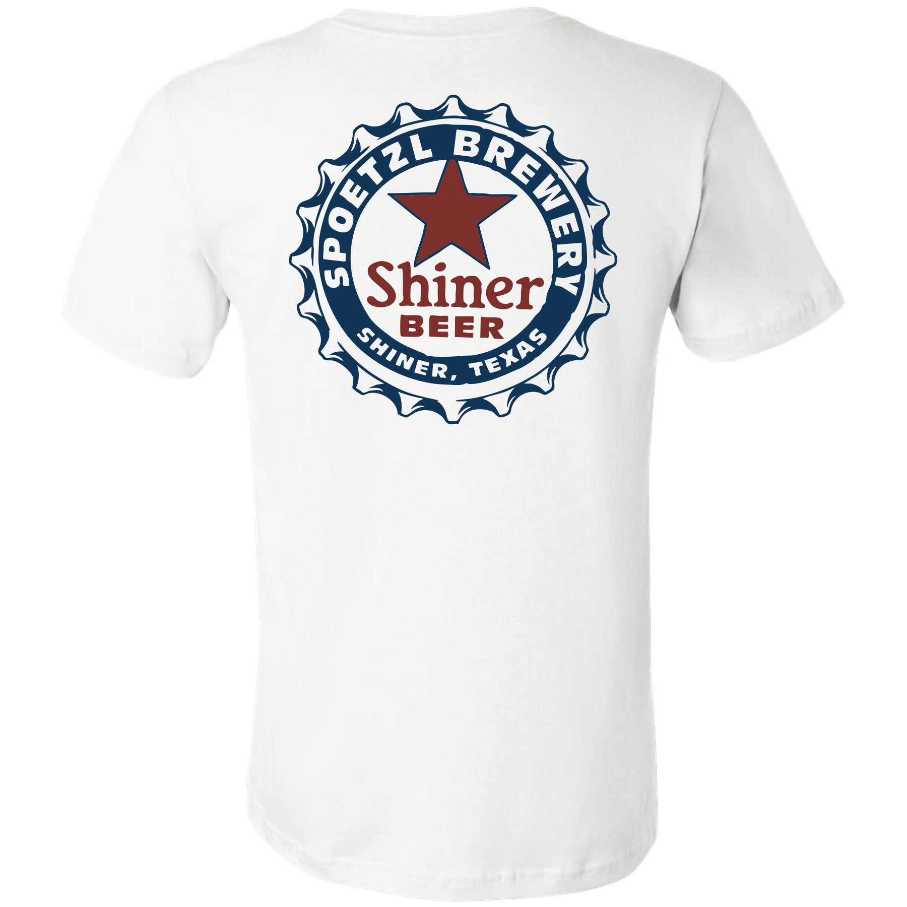 Shiner Bock - Bottle Cap 2-sided T-shirt - Brew City Beer Gear