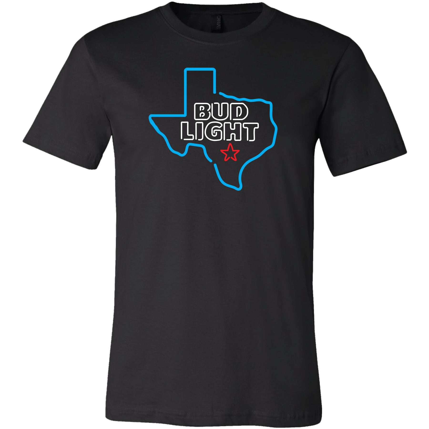 Bud Light - Texas Neon Sign T-Shirt - Brew City Beer Gear